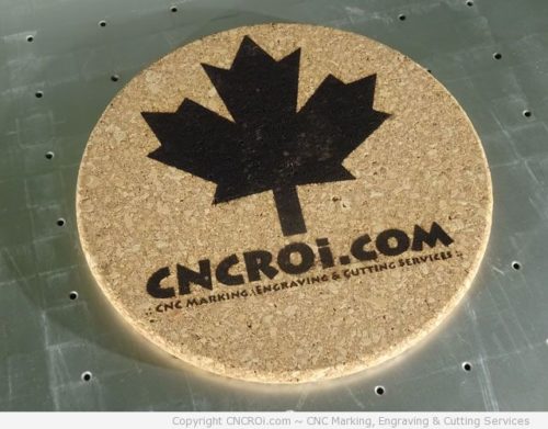 CNC Laser Engraving Cork
