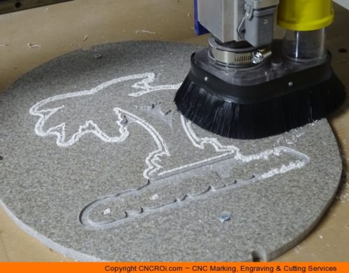 CNC Router V-Carving Custom Corian Signage