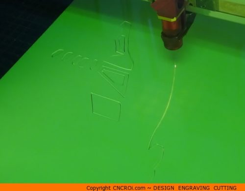 United States American Flag: Custom Laser Cut Acrylic Inlay