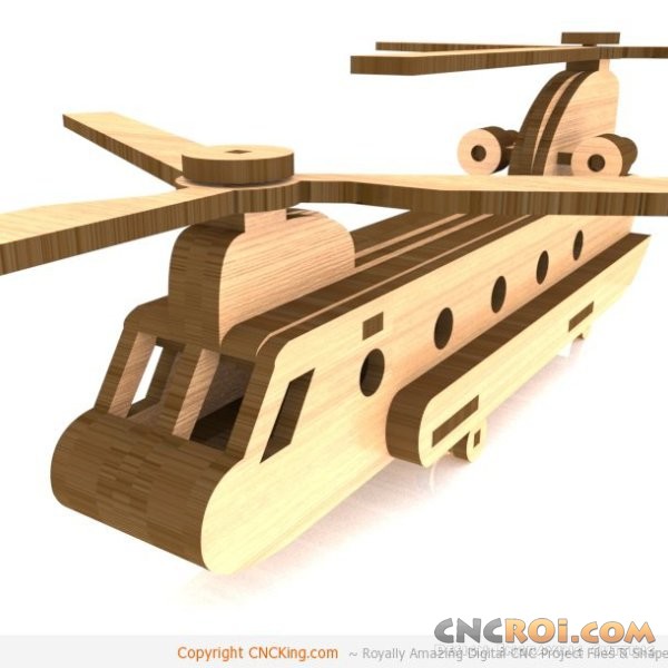 cnc-laser-chinook-helicopter