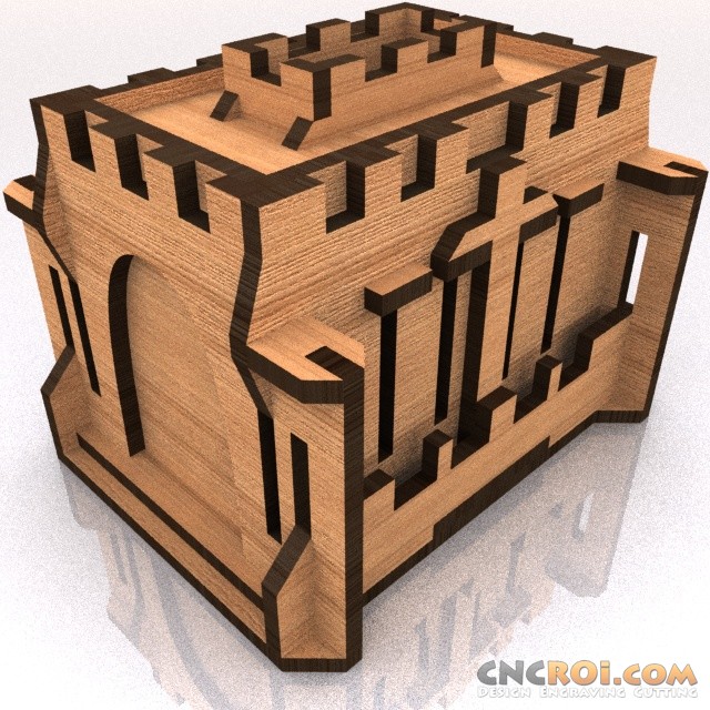 Medieval Castle Bank Model Kit