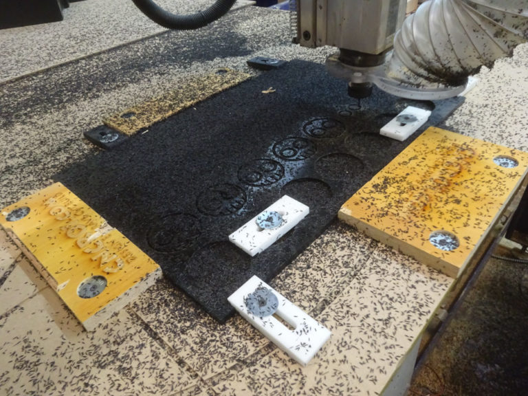 Custom Delrin Keychains: CNC Router & CNC Laser